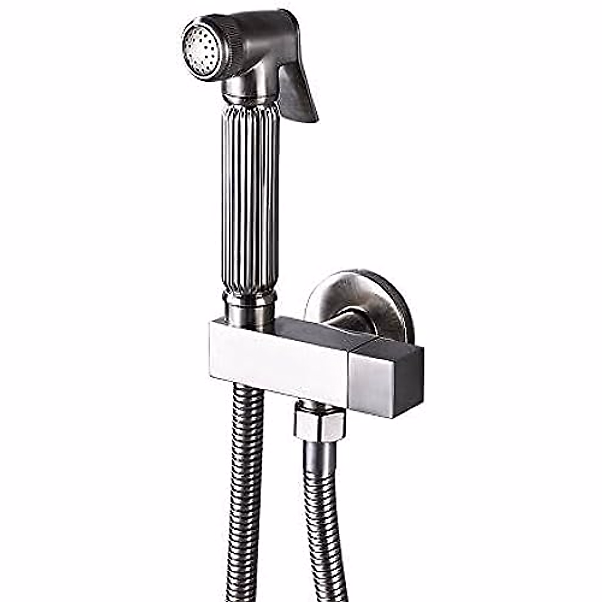 MINJING Bidet Sprayer Head Wall Mounted Bathroom Bidet Faucet Shower Faucet Toilet Bidet Muslim Brass Washer Tap-Black Bronze Bidet,Black Bronze Bidet