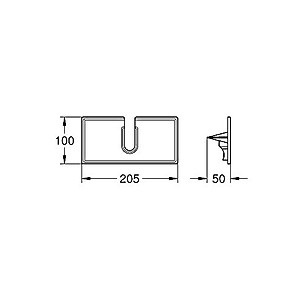 Grohe 26362LN0 Euphoria System Easyreach Tray, White