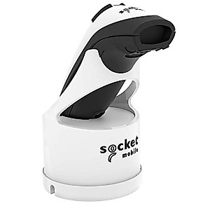 Socket Mobile DuraScan® D740, Universal Barcode Scanner, v20, White & White Chg Dock