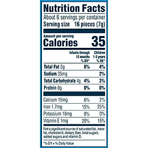 Gerber Snacks for Baby Lil Crunchies, Veggie Dip, 1.48 Ounce (Pack of 6)