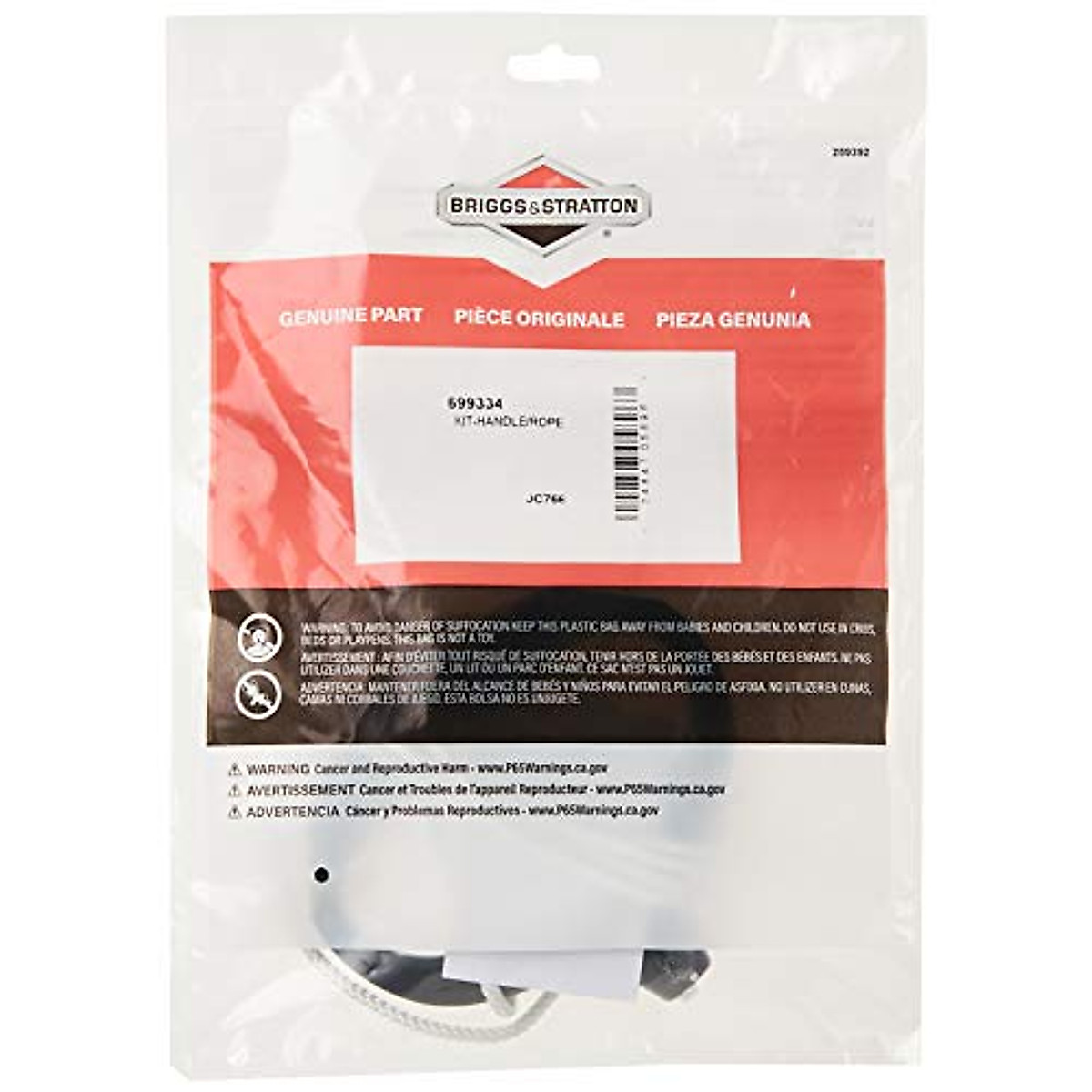 Briggs & Stratton 699334 Starter Handle And Rope For Snow Thrower Engines