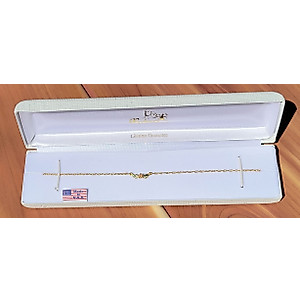 3D Rose Ankle Bracelet, 10k Yellow Gold, 12k Green and Rose Gold Black Hills Gold Motif, 9.5"