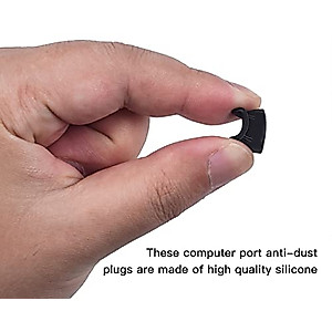 20 Pcs USB Type C Anti Dust Plugs Cover, USB C Charging Port Dust Covers Plug Caps Protectors for Samsung Galaxy s23, s22, s21, s20, Ultra, Plus s10, s9, s8 Plus, Note 9, Pixel with 2 Cleaning Brush