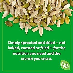 Go Raw Pumpkin Seeds with Sea Salt, Sprouted & Organic, 1 lb. Bag | Keto | Vegan | Gluten Free Snacks | Superfood