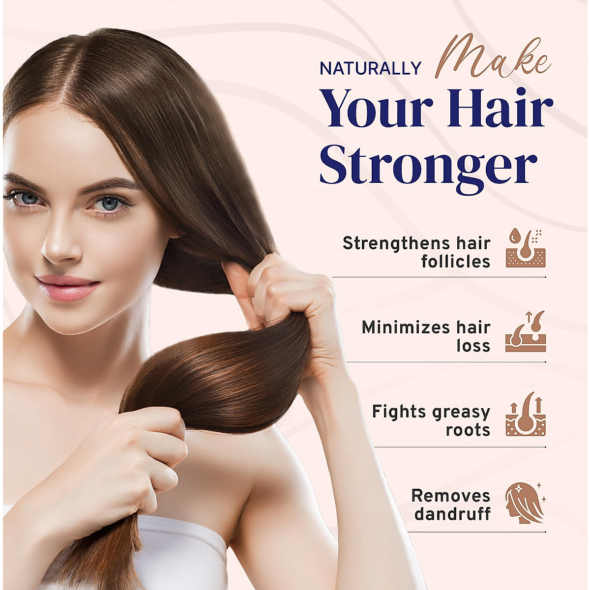 Nora Ross Classic Garlic Shampoo - Hair Loss, Growth & Thickening Formula for Normal to Dry Scalp, Cleansing & Anti-Dandruff with Rosemary 32 Oz