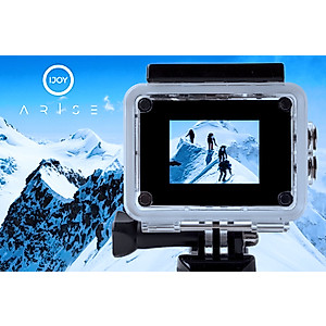 iJoy Arise 1080p Waterproof Action Cam Camera with Mounts and Accessories