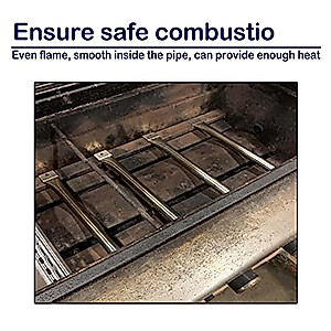 YOUFIRE Gas Burner Tubes Stainless Steel 16.5" BBQ Pipe Burners Grill Replacement Parts for North American Outdoors Models, Fits Perfect Flame Gas Grill Models