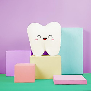 nerdbugs Tooth Plush- The Molar The Merrier! - Dentist Gift/Oral Surgeon Gift/Dental Hygenist Gift/ Tooth Fair Pillow