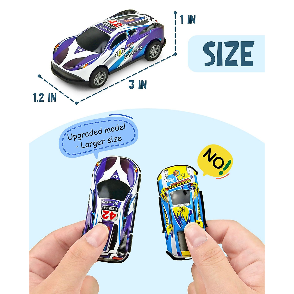 Vileafy 34 Cool Party Favors for Kids Goodie Bags Stuffers- Metal Pull Back Race Cars 3" for Kids Birthday Party Favors, and Carnival Prize for Toddlers 3-5 Years Old