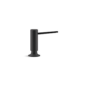 KOHLER 1995-BL Contemporary Design soap/Lotion Dispenser, Matte Black