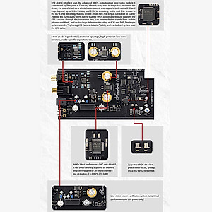 S.M.S.L Sanskrit 10th MKII DAC Decoder AK4493 HiFi DAC 32Bit/768KHz XMOS USB Native DSD256 USB Optical Coaxial Input Audio Decoder(Black)