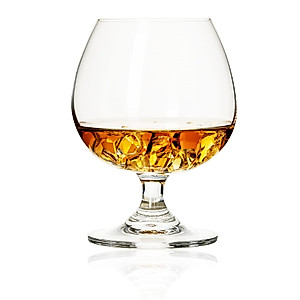 BothEarn Brandy Snifters Set of 2-13.5 Ounce (400 ml) Small Crystal Cognac Glasses - Good for Whiskey Bourbon Beer Milk Drink in Home Party Wedding Anniversary, BE031