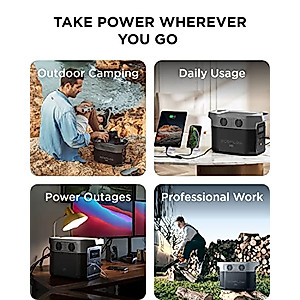 EF ECOFLOW Portable Power Station DELTA Mini, 882Wh Capacity, Solar Powered Generator for Outdoor, Emergency, Home Backup, RV(Solar Panel Not Included)