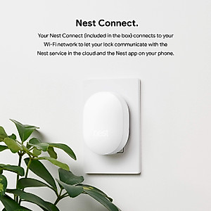 Google Nest x Yale Lock - Tamper-Proof Smart Lock for Keyless Entry - Keypad Deadbolt Lock for Front Door - Works with Nest Secure Alarm System - Satin Nickel