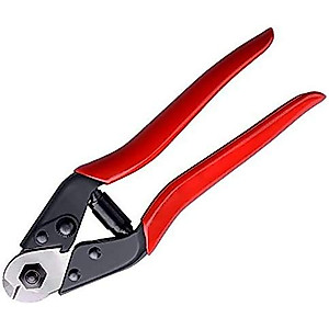 Cable Cutter, Heavy Duty Wire Rope Cutter for DIY Projects, Railing, Decking, Wire Seals & Bicycle Cable | Sharp & Precise One-Hand Operation Steel Cable Cutter