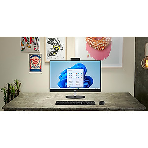 HP 27 All-in-One Touch Desktop 1TB SSD 64GB RAM (AMD Ryzen 7 with 8 cores and Max Boost to 4.50GHz, 1 TB SSD, 64 GB RAM, 27-inch FullHD Touchscreen, Win 11) PC Computer Essential Pavilion