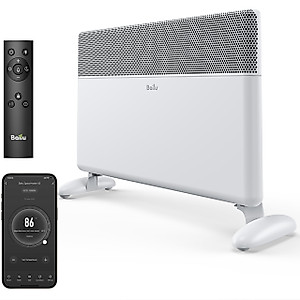 Ballu Convection Panel Space Heater,1500W Whole Room Heater for Indoor Use Large Room with Program Thermostat,Wifi App,Remote,Portable Standing Wall Mount Electric Space Heater Indoor,Work with Alexa