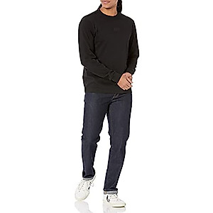 GAP Mens Relaxed Fit Long Sleeve Logo T-Shirt T Shirt, Black 4, X-Large US