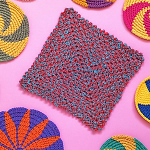 Nifty Knit Dishcloths-Includes 16 Dishcloth Designs Each in One of Four Colors