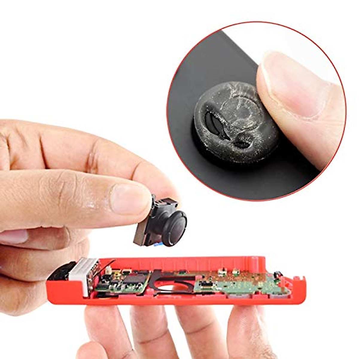 7 In 1 Replacement 3D Analog Joystick Thumb Stick For Nintend Switch Joy Con Controller Sensor Module For Nintend Switch Lite Silver