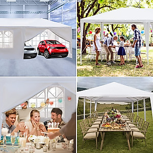 BELANITAS 10x30 Tents for Parties,Heavy Duty Party Tents with 7 Windows Sidewalls, Outdoor Tents with Iron Tube,Wedding Tent for Love,Event Tent for Home,Garden, White