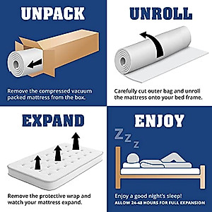 Nautica Home Exhilarate 12" Medium-Plush Gel Memory Foam Mattress with Cooling Air Flow and Pressure Relieving Foam Layers, Ice Lux Fabric Cover, Bed-in-a-Box, Queen, White