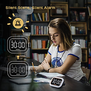 INKBIRD Visual Magnetic Timer with LED Backlit Display with Rechargeable Battery, Adjustable Volume& Countdown/up Clock for Reading, Studying, Fitness and Cooking