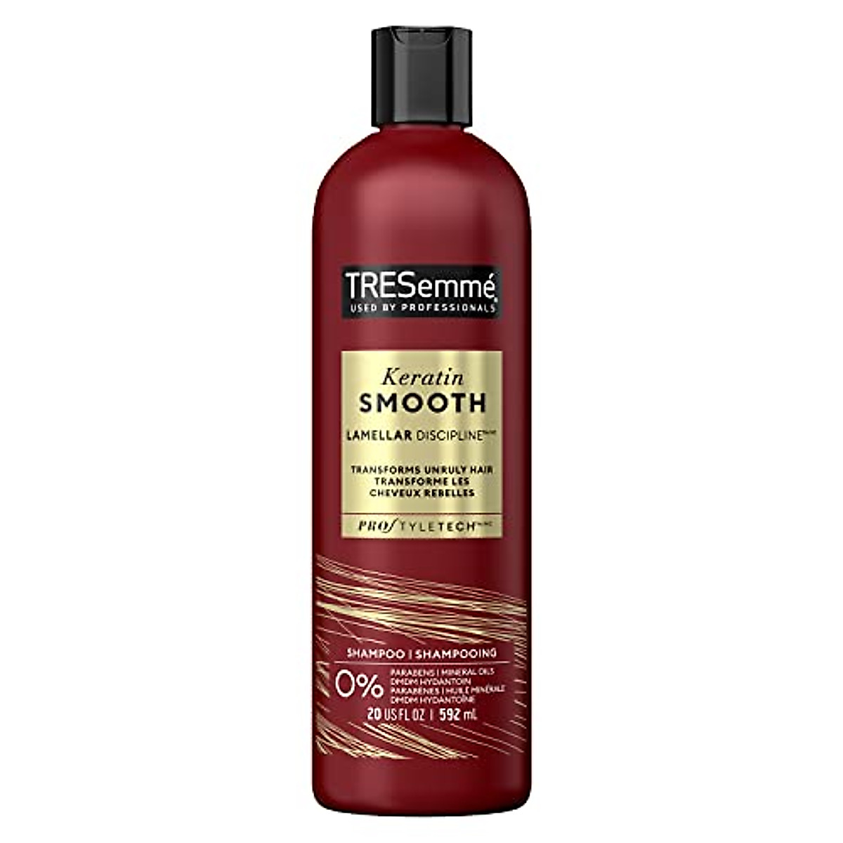TRESemmé Keratin Smooth Smoothing Shampoo for Frizzy Hair Formulated With Pro Style Technology 20 oz