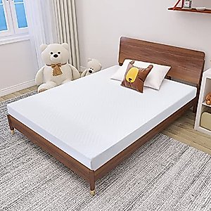 Opoiar Twin Mattress,6 Inch Green Tea Memory Foam Mattress in a Box with Breathable Cover,Medium Firm Mattress for Bunk Bed,Trundle Bed,CertiPUR-US Certified/Made in USA,Twin