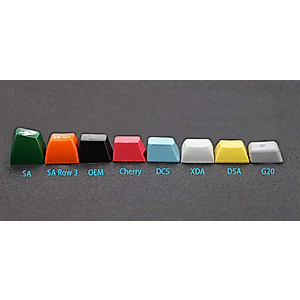 HFSECURITY DSA Profile 6.25x Space Bar for Cherry Mx Switch Mechanical Gaming Keyboard White Black Orange Green Grey Color Spacebar Keycaps (Greyspacebar)