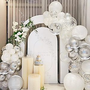 JULLIZ 55pcs Bobo Balloons, 6 Sizes Transparent Bubble Balloon, Clear Bobo Balloons Different Sizes for Baby Shower Wedding Birthday Christmas Indoor Outdoor Party Decoration (8/11/18/20/24/36")