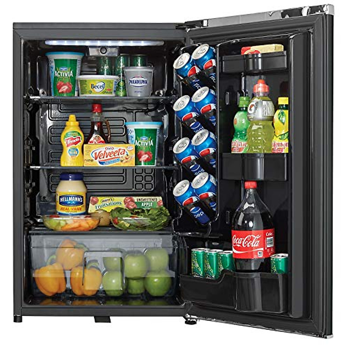 Danby DAR044A6MDB-6 4.4 Cu.Ft. Mini Fridge, Compact Refrigerator for Bedroom, Living Room, Bar, Dorm, Kitchen, Office, E-Star Rated with Door Lock, Black