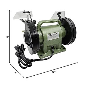 Ultima Scissor Sharpener - Benchtop Grinder & Polisher with Convexing Clamp for Prossional Quality Scissor & Shear Sharpening