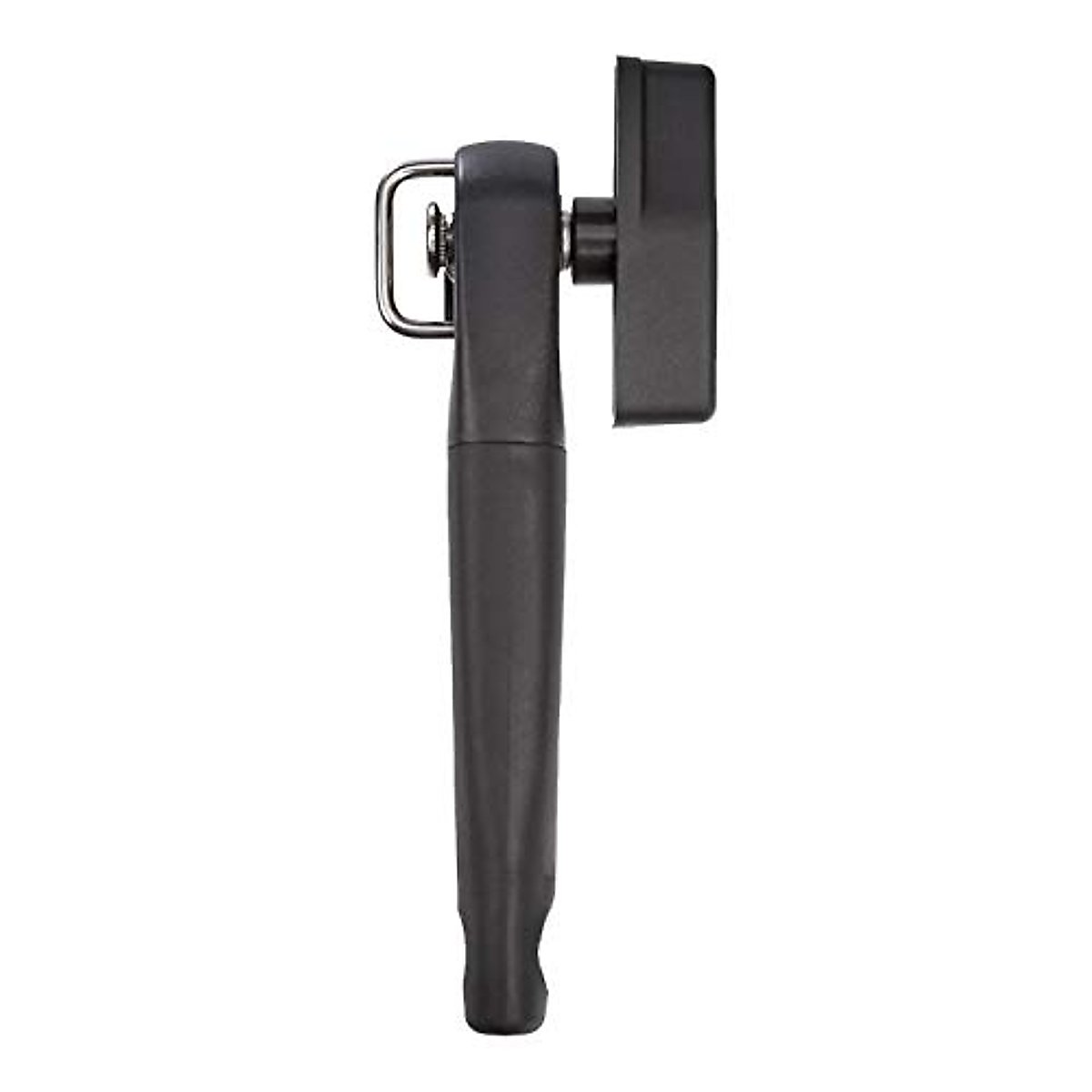 Amazon Basics Safe Cut Can Opener, Black Soft Grip Handle