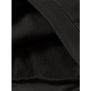 WDIRARA Men's Letter Graphic Print Drawstring Pocket Hoodie Pullovers Sweatshirt Black M