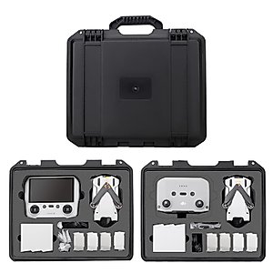Mini 3 Pro Case-Professional Waterproof Carrying Case Hard Shell Travel Case for DJI Mini 3 Pro Fly More Combo and Drone Accessories
