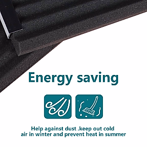 Daisypower Window Air Conditioner Foam Insulating Panels Kits, AC Units Insulation Side Panels, 17 Inch x 9 Inch x 7/8 Inch