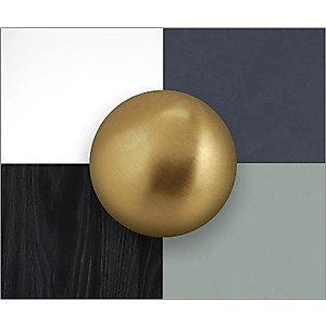 Richelieu Hardware 7987448165 17-5/8 in (448 mm) Center, Contemporary Cabinet Pull, Brushed Gold