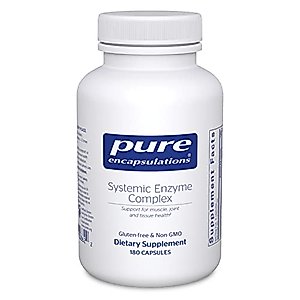 Pure Encapsulations Systemic Enzyme Complex | Supplement to Support Muscle, Joint, Cartilage, and Connective Tissue Health* | 180 Capsules