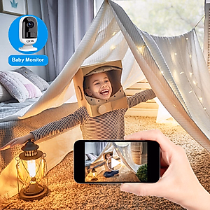 EZETAI Camera for Home Security Indoor,Outdoor Backyard Camera Kids Monitoring Camera Indoor Camera Wireless Battery Powered with Phone app Security Camara inalambrica para exteriores