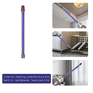 Replacement Wand Compatible with Dyson V15 V11 V10 V7 V8 Cordless Stick Vacuum Cleaner, Quick Release Vacuum Accessories (Purple)