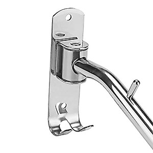 Folding Clothes Rack, 13.4“ Stainless Steel Wall Mounted Clothes Hanger with 6 Hooks Heavy Duty Swing Clothes Holder Closet Storage Organizer Modern Durable Drying Rack Hook Polished Finish ( 2 Pack )