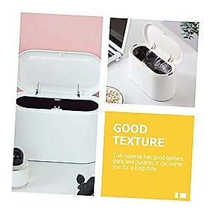 ANDRESLAD Garbage Can Trash Can Wear-Resistant Trash Bucket Trash Supply Trash Accessory Mini Table Waste Paper Garbage Small Trash Bucket Trash Home Supplies Convenient Trash Bin