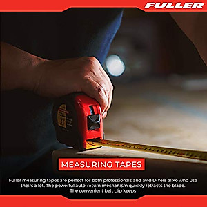 Fuller Tool 750-7012 12 Feet Easy-Read Tape Measure