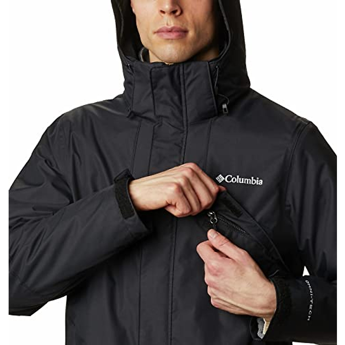 Columbia Men's Bugaboo II Fleece Interchange Jacket, Black, Large