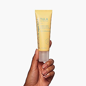 TULA Skin Care Protect + Glow Daily Sunscreen Gel Broad Spectrum SPF 30 | Skincare-First, Non-Greasy, Non-Comedogenic & Reef-Safe with Pollution & Blue Light Protection | 1.7 fl. oz.