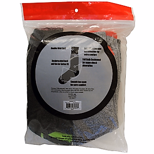 Grey Wolf Men’s Heavyweight Thermal Comfort Hiker Crew Length Sock size 10-13 Assortment #1 six pack