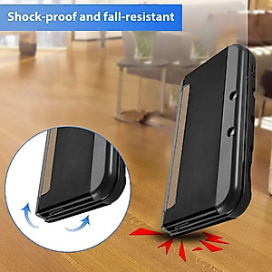 Protective Case Cover with Hard Shell Skin Compatible for New Nintendo 3DS XL LL, Anti-Scratch and Anti-Slip - Black