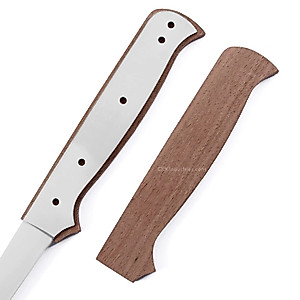 EZSMITH Knife Making Kit - Fisherman's Filet - DIY Fixed Blade - (Blade Blank & Pinstock w/Walnut Handle Scales) - (Gift Boxed) - (USA Design) - (by KnifeKits)
