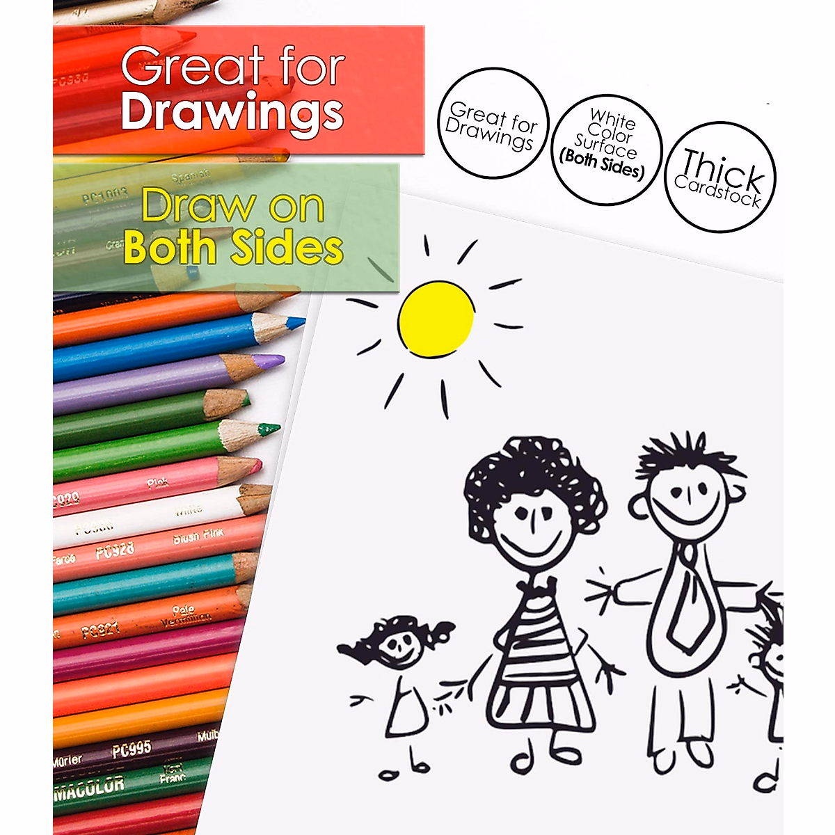 Golden State Art, 8.5x11 Picture Mat Matte Backerboards for Framing. Pack Contains 50 Backing Boards (White, 50 Pack)